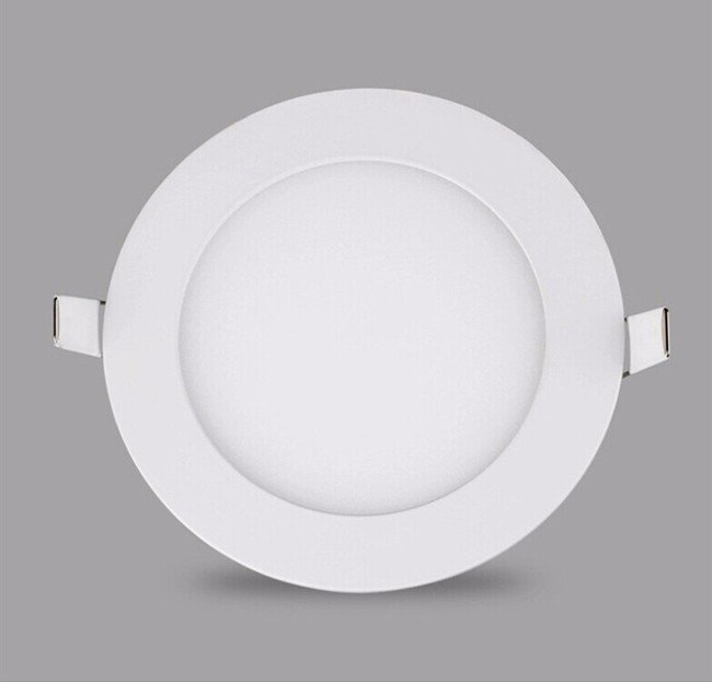 Ultra slim 3-24W LED ceiling recessed round led panel light panel led