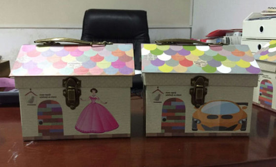 China Cardboard house suitcase, high-grade cardboard craft portable box, custom various gift boxes supplier