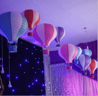 China Hot Air Balltoon Paper Lanterns, Shopping Arcade Celebrations, Birthday Parties, Kindergarten Hanging Ornaments supplier