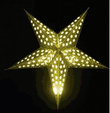 The five-star red lanterns Send electronic wax send lever Laser paper lantern Wedding celebrations The led lanterns supplier