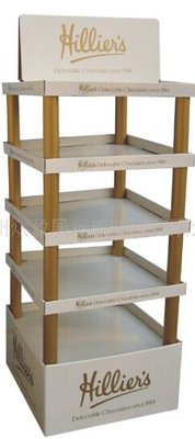 Coffee paper exhibition stand     Product display   Environmental protection cardboard shelves supplier