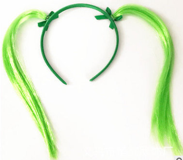 New Irish Halloween headgear, green clover headband, stage show, party dress up. supplier
