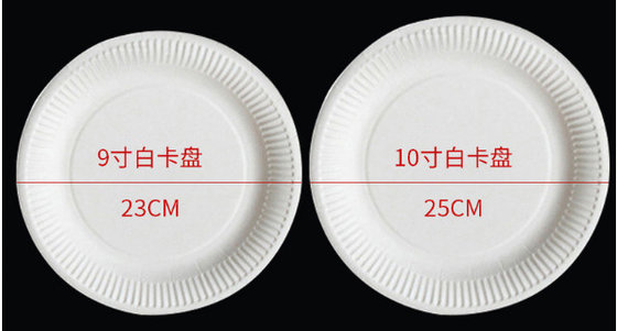 Disposable paper plate 5~10 inch BBQ birthday cake pan children DIY art drawing paper plate. supplier