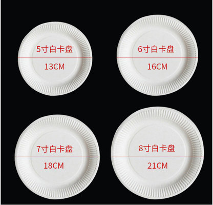 Disposable paper plate 5~10 inch BBQ birthday cake pan children DIY art drawing paper plate. supplier