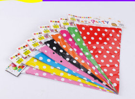 Color birthday party triangulation flag, the dot pure color paper small three jiao flag, cartoon birthday flag spot whol supplier