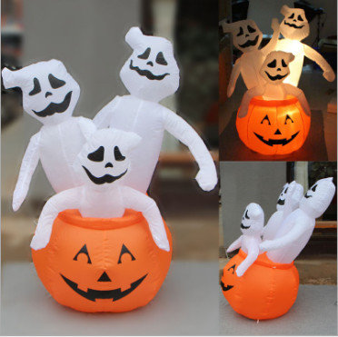 Halloween jack-o '-lantern bar hotel shopping mall the atmosphere of the hotel is decorated with gas and air model decor supplier