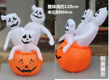 Halloween jack-o '-lantern bar hotel shopping mall the atmosphere of the hotel is decorated with gas and air model decor supplier