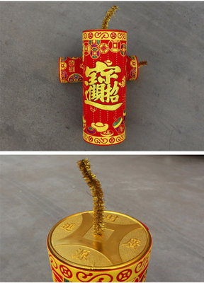 Spring Festival decoration firecracker firecracker window decoration piece for the New Year's New Year indoor decoration supplier