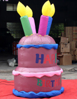 Inflatable chocolate birthday cake air model simulation food inflation model product simulation advertising gas mold cus supplier