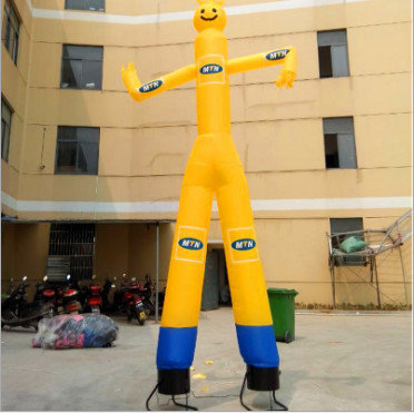 Factory production single leg dance star inflatable model, double dance star air model dancer, Christmas opening inflata supplier