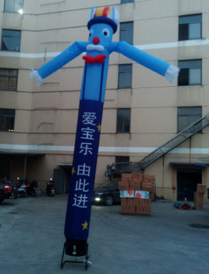 Factory production single leg dance star inflatable model, double dance star air model dancer, Christmas opening inflata supplier