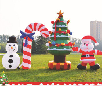 The inflatable model is customized to customize the gas mold of the Christmas tree arch.a kinds of colors supplier