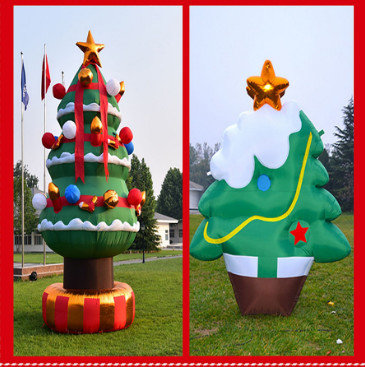 The inflatable model is customized to customize the gas mold of the Christmas tree arch.a kinds of colors supplier