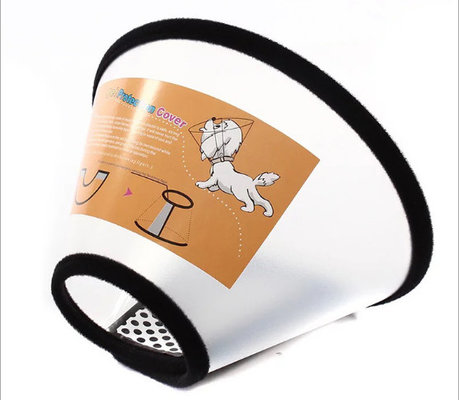 Elizabeth ucing kerah piaraan jeung anjing kageulisan topeng headgear pelindung fléksibel anti biting-ngahulag kerah supplier