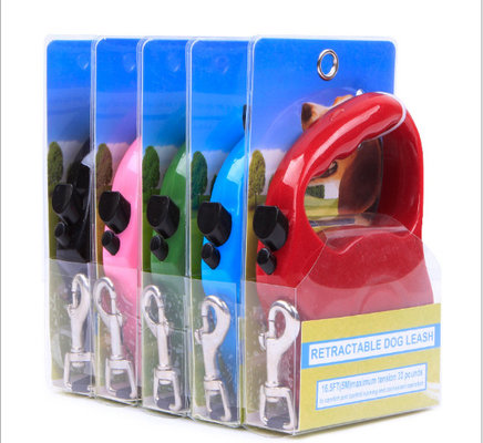 Pet Supplies, Automatic Retractable Dog Leash, Pet Puller, Dog Chain, Hyena Rope, Cat Rope;3M,and 5M；Full color supplier