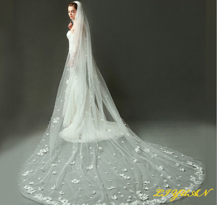 2018 New Korean Bride Long, 3M White Veil, Wedding Accessories, Bridal Accessories Wedding veil wholesale custom supplier