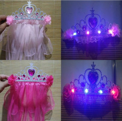 Children's crown veil garland, Korean bridal headdress, shawl wedding bridal hat, hot toys wholesale supplier