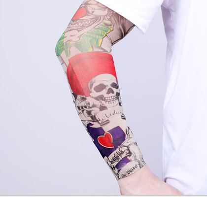 Tattooing Tattoo Sleeve,Summer Sun Cuff, Tattoo, Pattern, Personality Fashion Tattoo;Fabric: nylon 92%,Size: length 35cm supplier