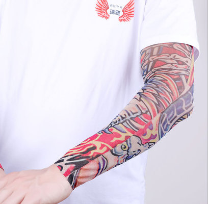 Tattooing Tattoo Sleeve,Summer Sun Cuff, Tattoo, Pattern, Personality Fashion Tattoo;Fabric: nylon 92%,Size: length 35cm supplier