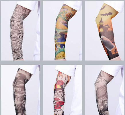 Tattooing Tattoo Sleeve,Summer Sun Cuff, Tattoo, Pattern, Personality Fashion Tattoo;Fabric: nylon 92%,Size: length 35cm supplier