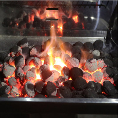 Outdoor barbecue speed burning charcoal; family camping new 1KG flammable charcoal; paper bag barbecue carbon； supplier