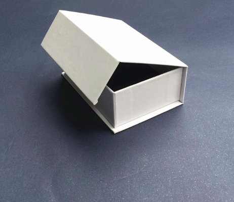 Manufacturers order white flip box, cosmetics craft flip box, jewelry packaging paper hard box supplier