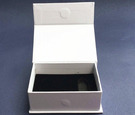 Manufacturers order white flip box, cosmetics craft flip box, jewelry packaging paper hard box supplier