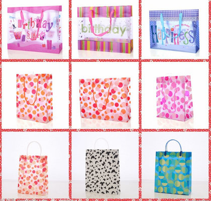 Laser Paper Gift Bags, Fashion Handbags, Clothes Bags, Cosmetic Bags, Laser Bags Customized supplier