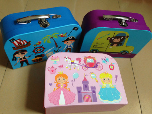 Cardboard house suitcase, high-grade cardboard craft portable box, custom various gift boxes supplier