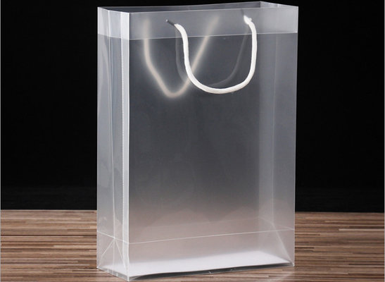 Pp handbags custom transparent clothing plastic bags pvc advertising cosmetics jewelry bag custom supplier