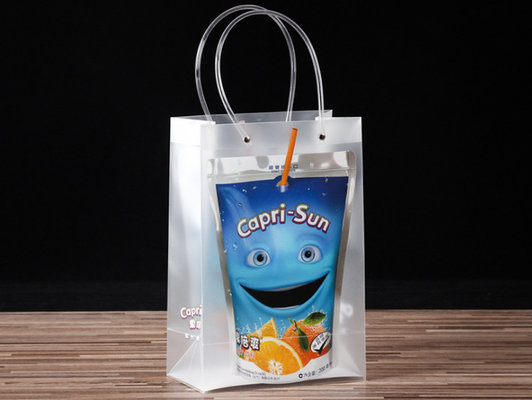 Pp handbags custom transparent clothing plastic bags pvc advertising cosmetics jewelry bag custom supplier