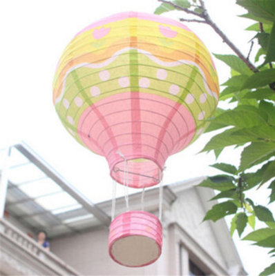 Hot Air Balltoon Paper Lanterns, Shopping Arcade Celebrations, Birthday Parties, Kindergarten Hanging Ornaments supplier
