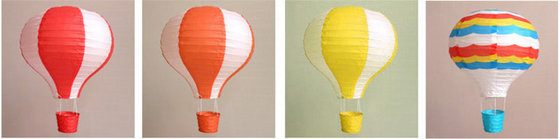 Hot Air Balltoon Paper Lanterns, Shopping Arcade Celebrations, Birthday Parties, Kindergarten Hanging Ornaments supplier