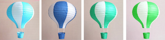 Hot Air Balltoon Paper Lanterns, Shopping Arcade Celebrations, Birthday Parties, Kindergarten Hanging Ornaments supplier
