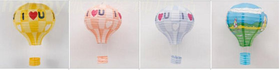 Hot Air Balltoon Paper Lanterns, Shopping Arcade Celebrations, Birthday Parties, Kindergarten Hanging Ornaments supplier