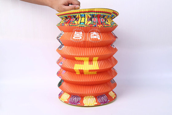 Paper craft ornaments, creative paragraph origami lanterns, customizable paper carving，Portable lights supplier
