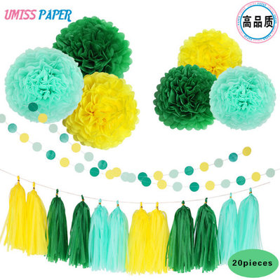 20pcs/set  Hot birthday parties, weddings, wedding decorations,paper strips, paper lanterns, paper flower balls supplier