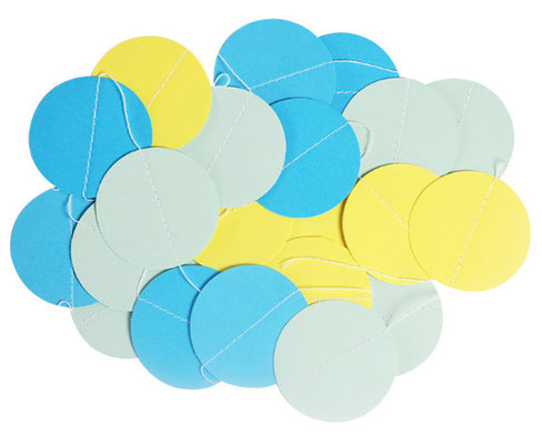 20pcs/set Hot Blue and Yellow Mint Green Set, European and American Birthday Party Weddings, Decorations, Paper Balls supplier