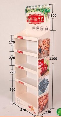 Multi Tier Retail Cardboard Floor Displays，Candle product paper display rack, Withstand weight: 10lbs-20lbs supplier
