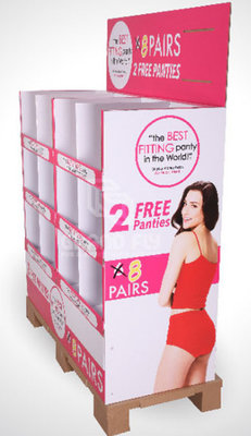 Supermarket clothes T paper display stand, underwear underwear paper shelf, environmental protection wardrobe supplier