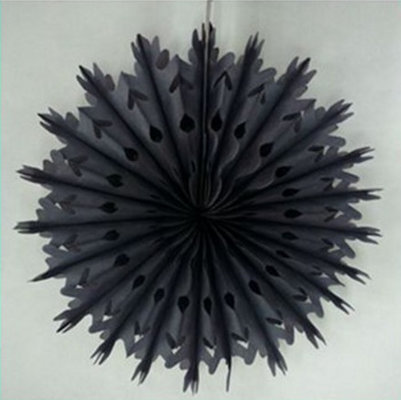 Factory direct fan flower fan holiday party decoration paper craft paper fan flower hollow fan flower；red，yellow，green supplier