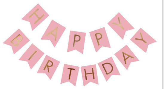 Paper Ball Bunting Set Wedding Party This set includes: A set of pink happy birthday fish tail flag supplier
