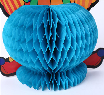 Supermarket home stereo paper sculpture, creative color handmade paper honeycomb, clown pattern origami, customizable supplier