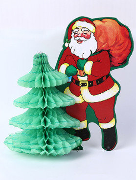 Creative paper Santa Claus tree, handmade Santa tree, customizable20CM supplier