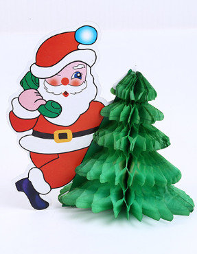 Creative paper Santa Claus tree, handmade Santa tree, customizable20CM supplier