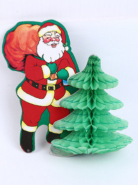 Creative paper Santa Claus tree, handmade Santa tree, customizable20CM supplier