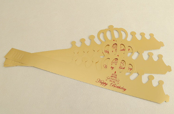 Factory wholesale disposable children's adult birthday hats Customized party leather children's birthday hats supplier