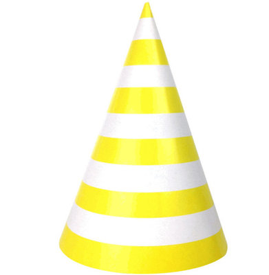 Hot birthday party paper hats printed polka dot wave pattern manufacturers custom printable loge supplier