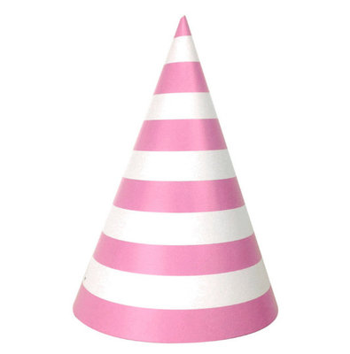 Hot birthday party paper hats printed polka dot wave pattern manufacturers custom printable loge supplier