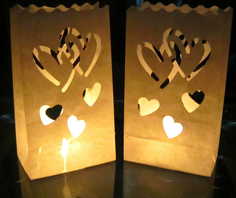 Flame Retardant Candle Bags Hollow Candles Paper Bags Printable Hollow LOGO Environmental Testing Certification supplier